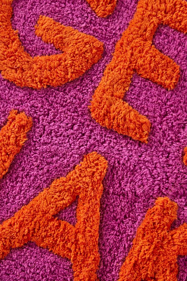 Get Naked Pink And Orange Bath Mat Urban Outfitters Uk