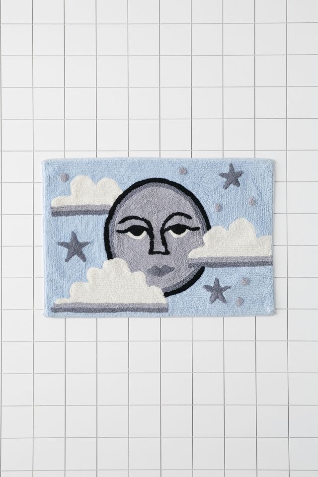 Moon Face Bath Mat | Urban Outfitters UK