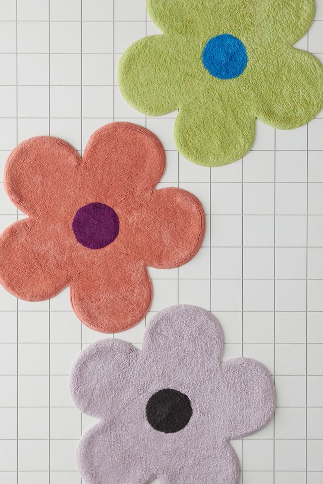 Pink Flower Power Bath Mat | Urban Outfitters UK