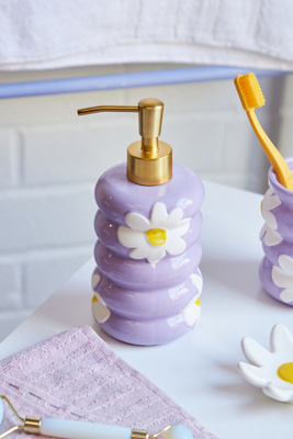 Lilac Daisy Soap Dispenser | Urban Outfitters UK