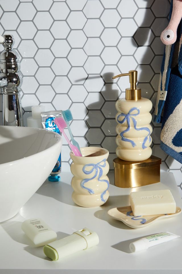 Blue Bow Soap Dish | Urban Outfitters UK