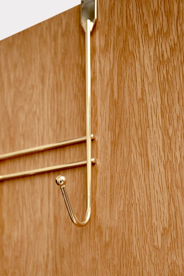 Gold 4-Hook Over-the-Door Rack | Urban Outfitters UK