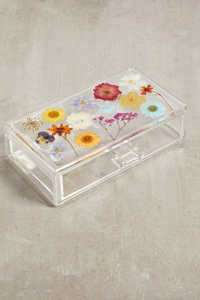 Cassia Pressed Flower Storage Drawer | Urban Outfitters UK