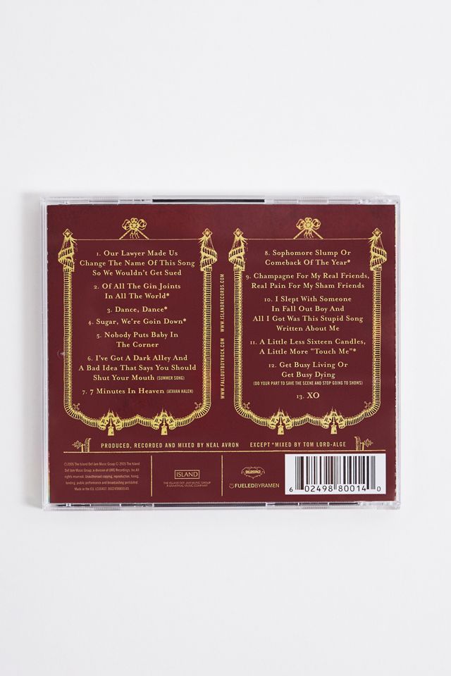 Fall Out Boy - From Under the Cork Tree CD | Urban Outfitters UK