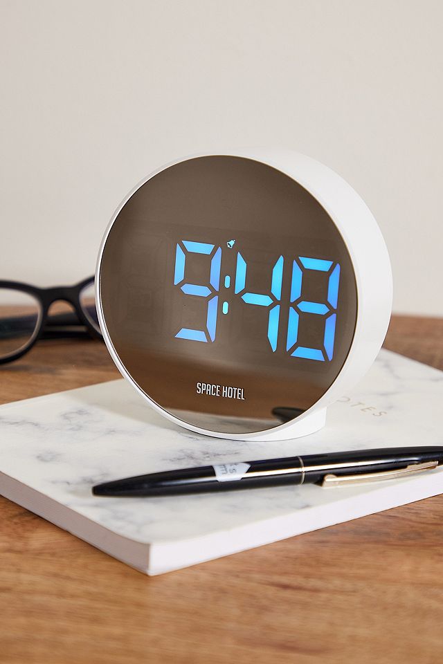 Space Hotel Spherotron White & Blue LED Alarm Clock | Urban Outfitters UK Space Hotel Spherotron White & Blue LED Alarm Clock | Urban Outfitters UK