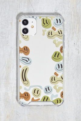 Wavy Face Mirror iPhone 11 Phone Case | Urban Outfitters UK