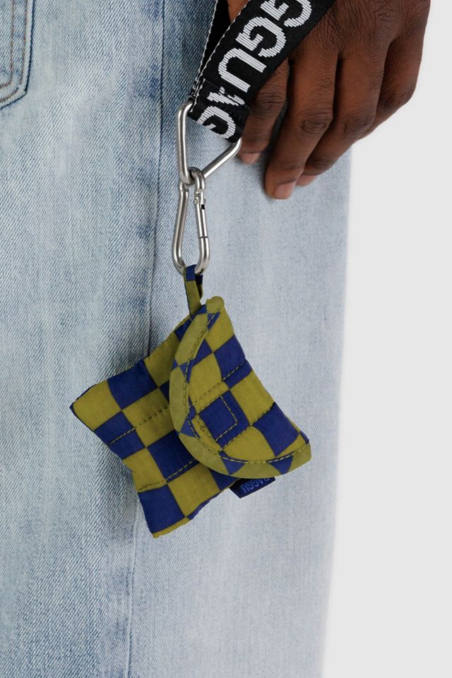 BAGGU Pear Navy Check Earbuds Case | Urban Outfitters UK