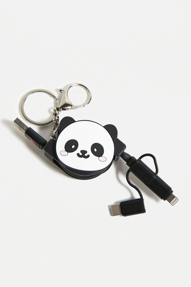 Câble de charge rétractable 3-en-1 Panda | Urban Outfitters FR
