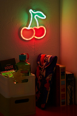 Neon Cherry Wall Light | Urban Outfitters UK