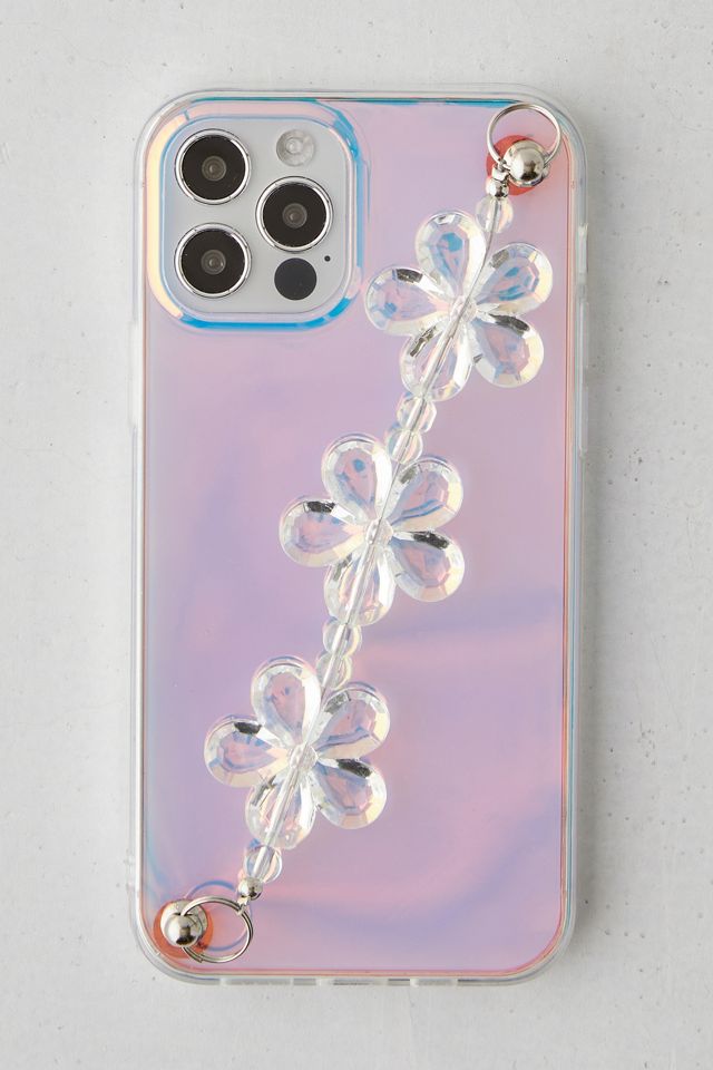 Iridescent Floral Chain iPhone 11 Phone Case | Urban Outfitters UK