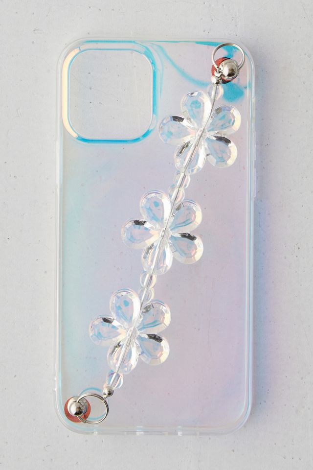 Iridescent Floral Chain iPhone 11 Phone Case | Urban Outfitters UK