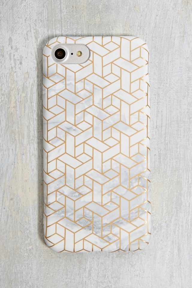Gold Geo iPhone 6/7/8 Case | Urban Outfitters UK