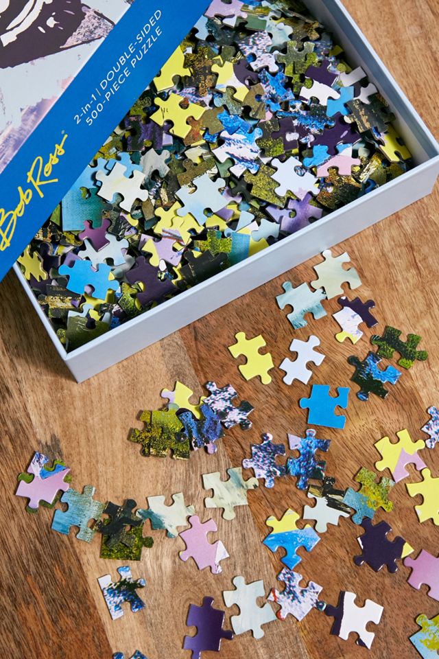 Bob Ross 500-Piece Double Sided Jigsaw Puzzle | Urban Outfitters UK