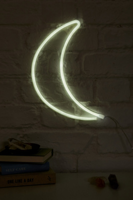 Mini LED Crescent Moon Neon Sign | Urban Outfitters UK