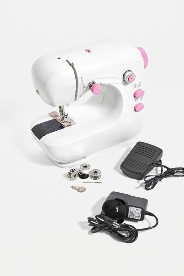 Pink & White Mini Sewing Machine | Urban Outfitters UK