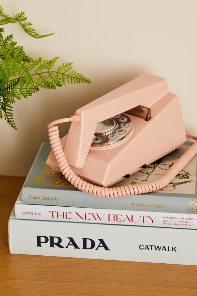 GPO Pink Trim Rotary Phone | Urban Outfitters UK