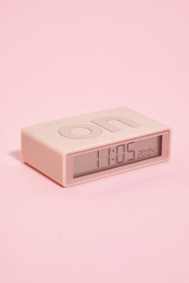 Lexon Pink Flip & Travel Digital Clock | Urban Outfitters UK