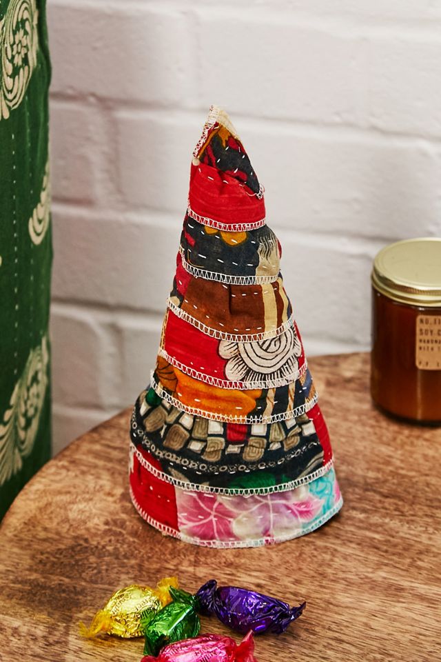 Urban Renewal One-Of-A-Kind Small Kantha Christmas Tree | Urban ...