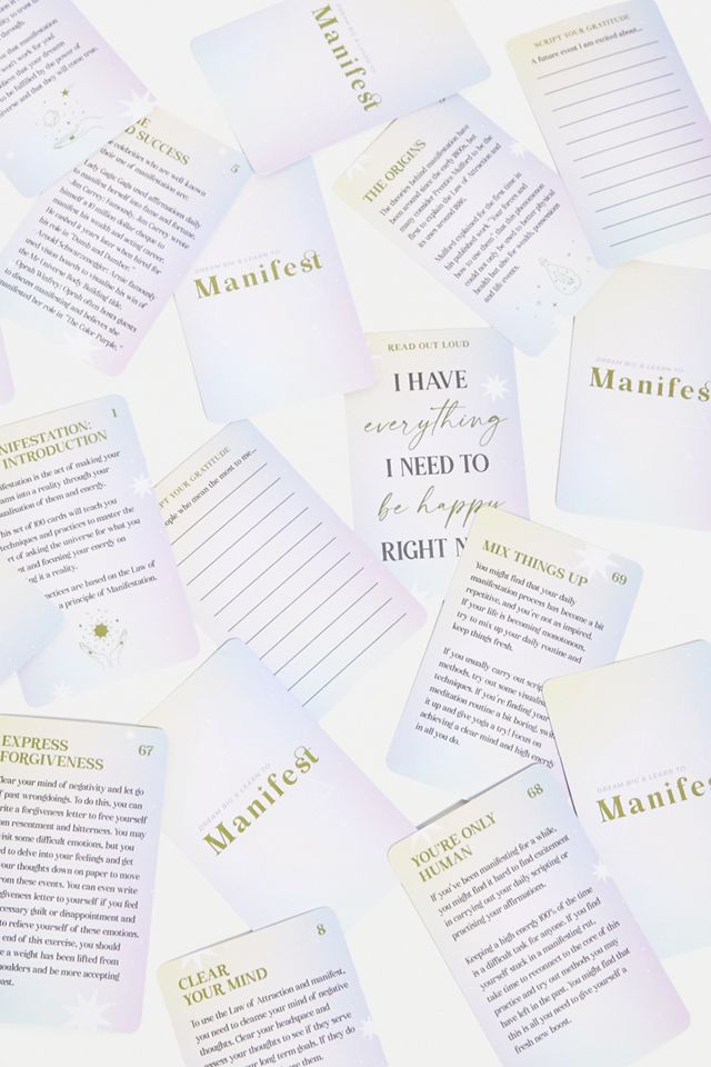 Manifest Lifestyle Cards | Urban Outfitters UK