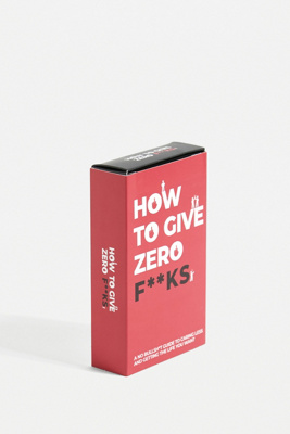 How To Give Zero F**ks Card Pack | Urban Outfitters UK