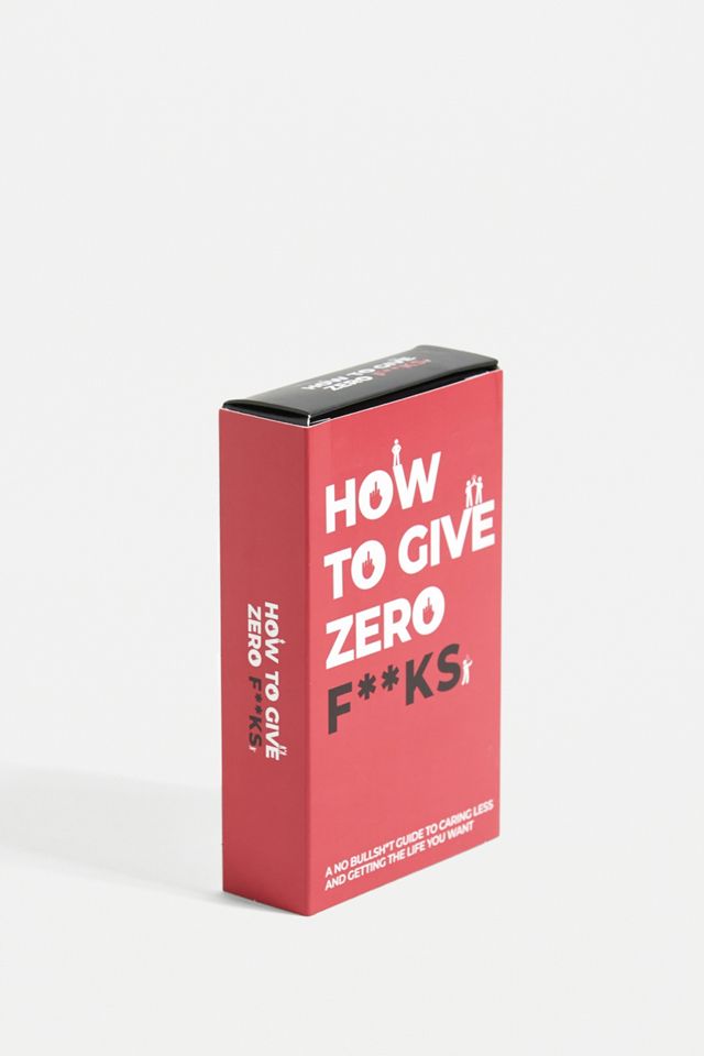 How To Give Zero F**ks Card Pack | Urban Outfitters UK