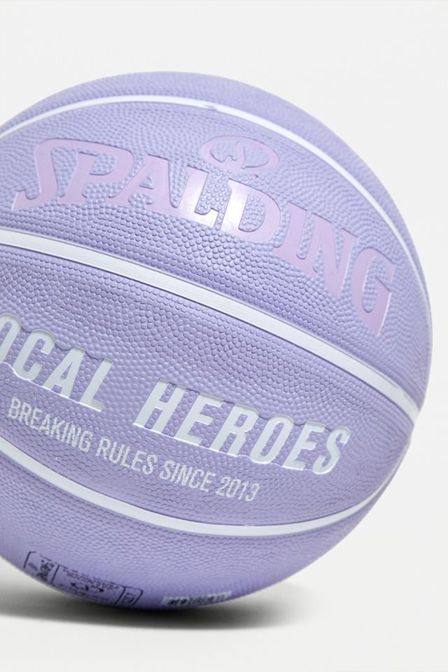 Spalding X Local Heroes Lavender Basketball | Urban Outfitters UK