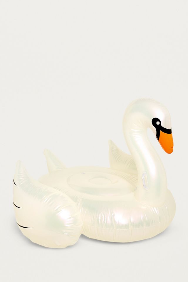 Sunnylife Pearl Swan Pool Float | Urban Outfitters UK