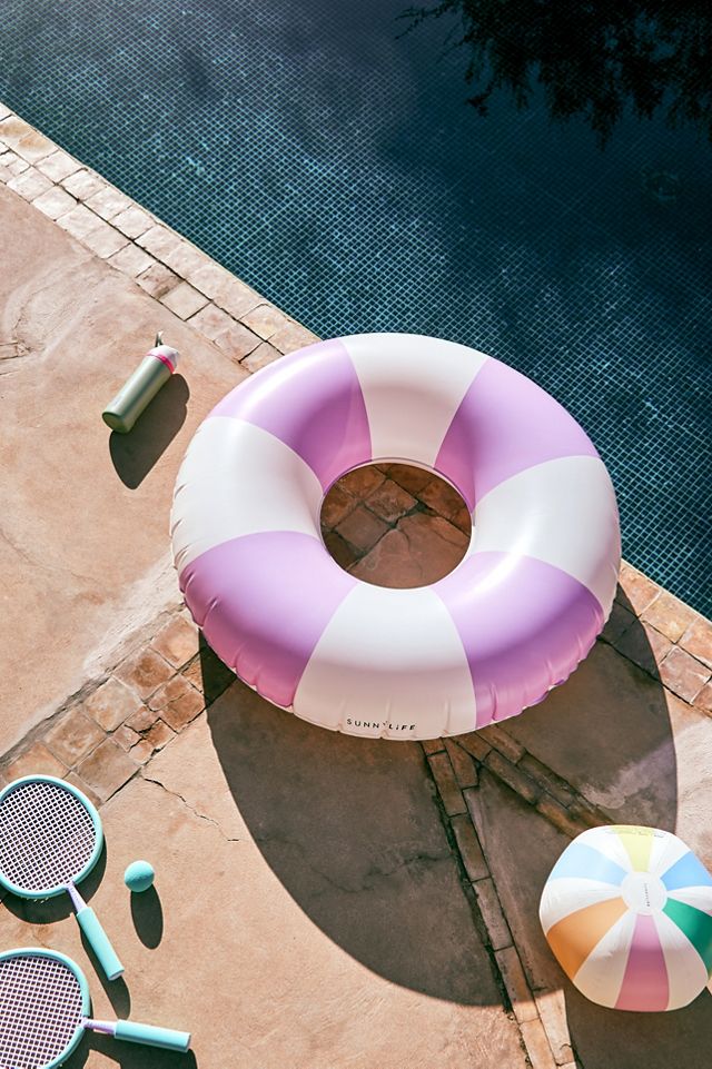 SUNNYLiFE Bubblegum Pink Tube Pool Ring | Urban Outfitters UK