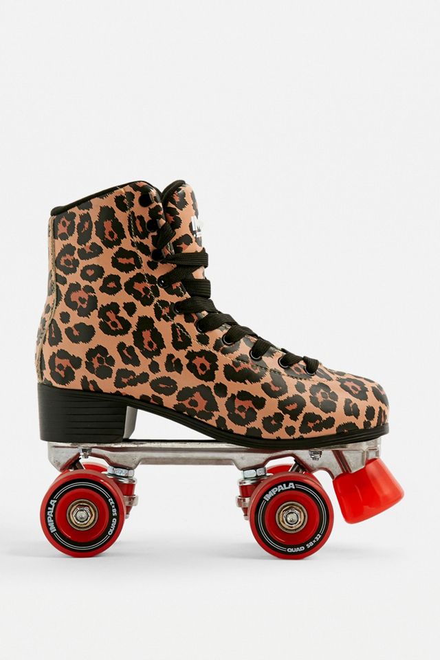 Impala Rollerskates Leopard Quad Roller Skates | Urban Outfitters UK