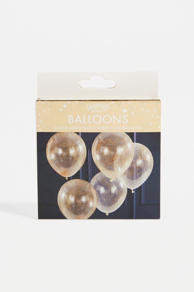 Ginger Ray Gold Angel Confetti Balloon Set | Urban Outfitters UK