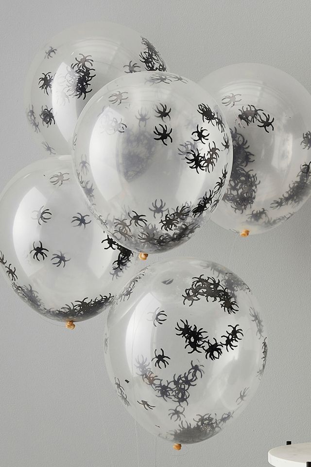 Ginger Ray Halloween Spider Confetti Party Balloons | Urban Outfitters UK