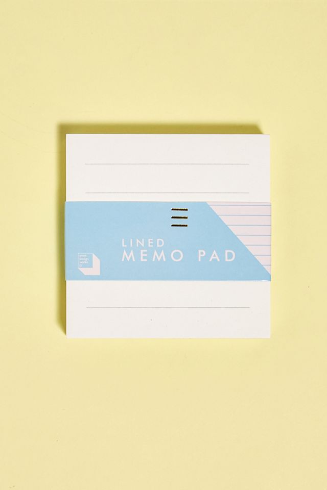 Good Design Works Lined Memo Pad | Urban Outfitters UK