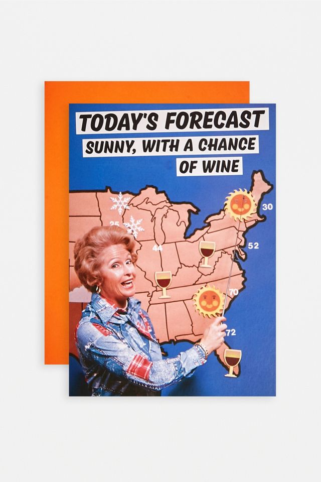 Today’s Forecast Greeting Card | Urban Outfitters UK