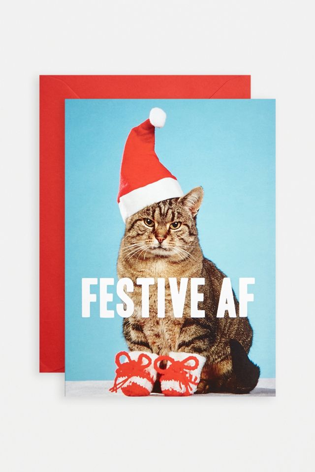 Festive AF Christmas Card | Urban Outfitters UK