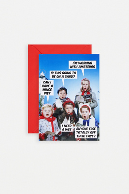 Carol Singers Christmas Greeting Card | Urban Outfitters UK