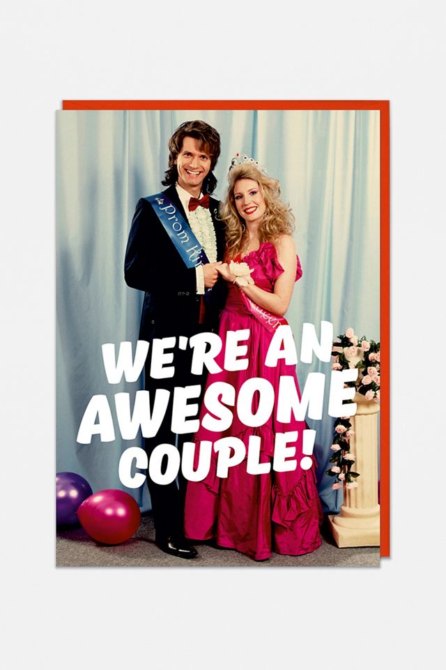 We're An Awesome Couple Greetings Card | Urban Outfitters UK