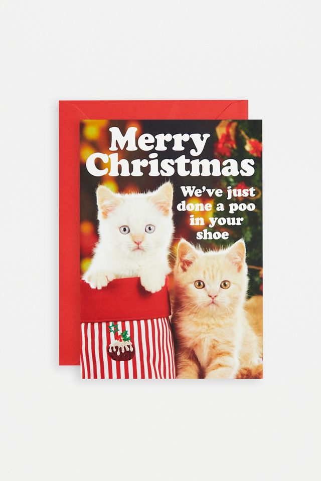 Done A Poo Christmas Card | Urban Outfitters UK