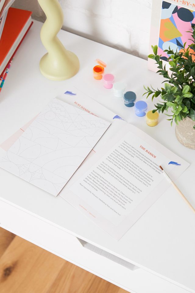 Mindful Crafts Geometric Paint-By-Number Kit | Urban Outfitters UK