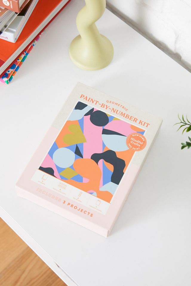 Mindful Crafts Geometric Paint-By-Number Kit | Urban Outfitters UK