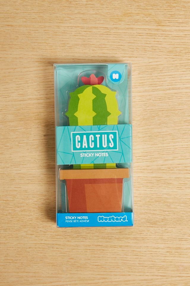 Mustard Gifts Cactus Sticky Notes | Urban Outfitters UK