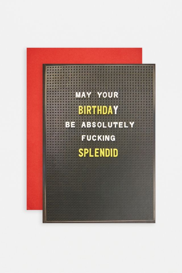 Splendid Birthday Card | Urban Outfitters UK