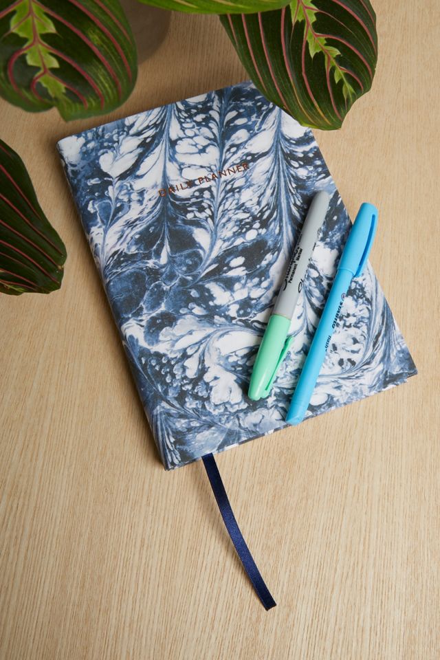 Ohh Deer Marble Ink Daily Planner | Urban Outfitters UK