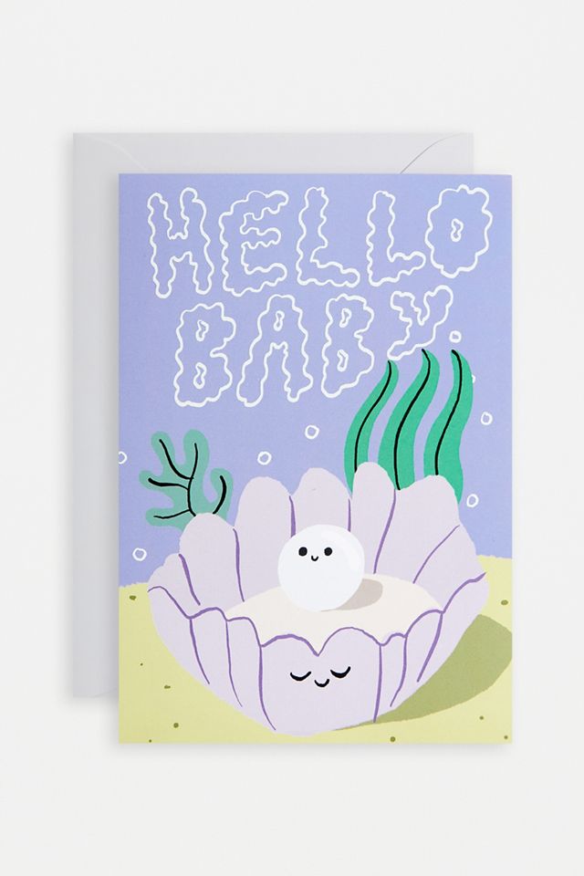 Hello Baby Greetings Card | Urban Outfitters UK