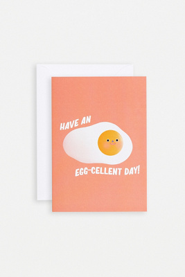 Have An Egg-Cellent Day Greetings Card | Urban Outfitters UK