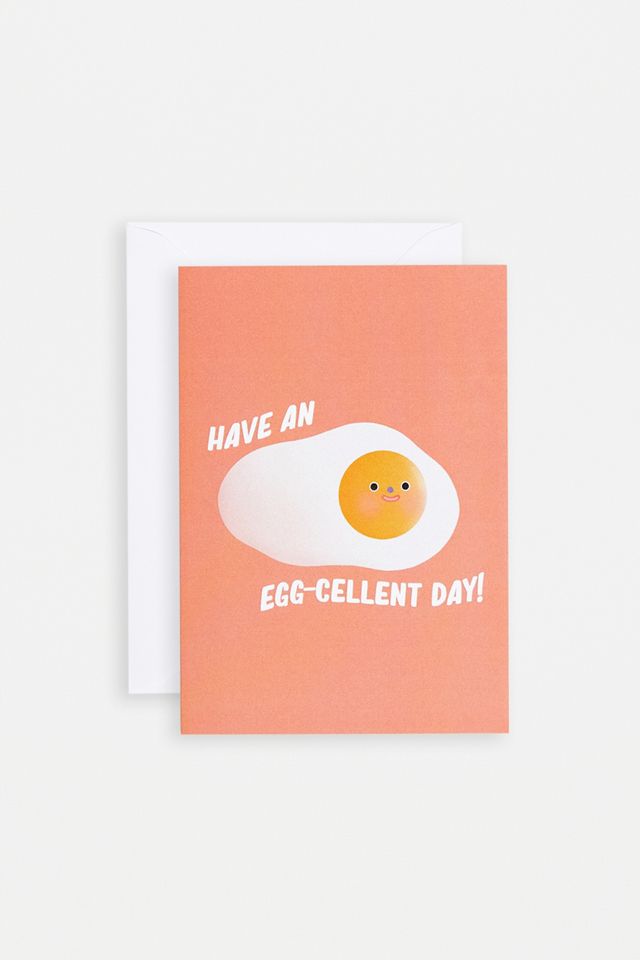 Have An Egg-Cellent Day Greetings Card | Urban Outfitters UK