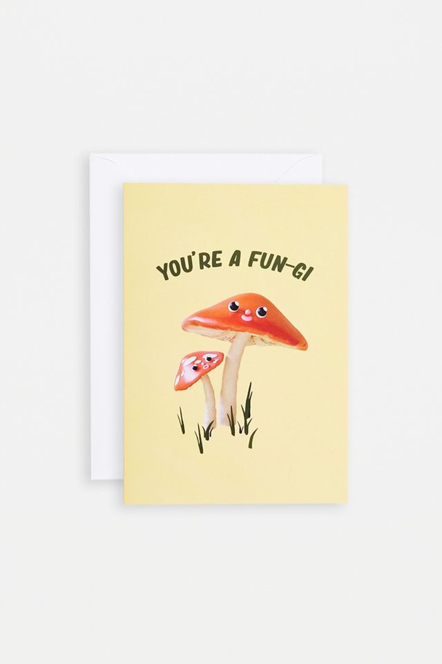 Grußkarte „You're A Fun-Gi" | Urban Outfitters DE