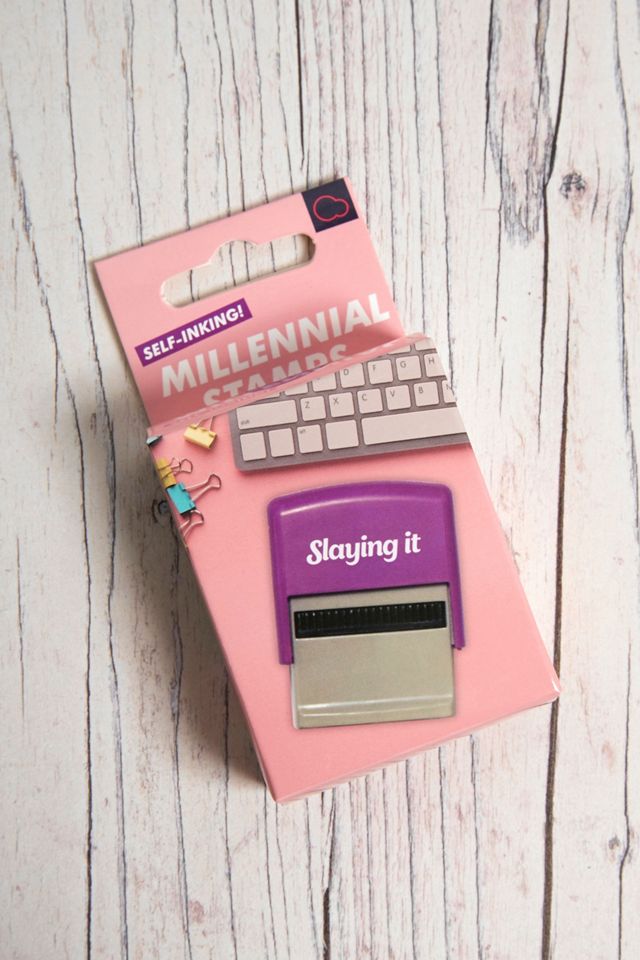 Bubblegum Stuff Slaying It Mini Self-Inking Stamp | Urban Outfitters UK