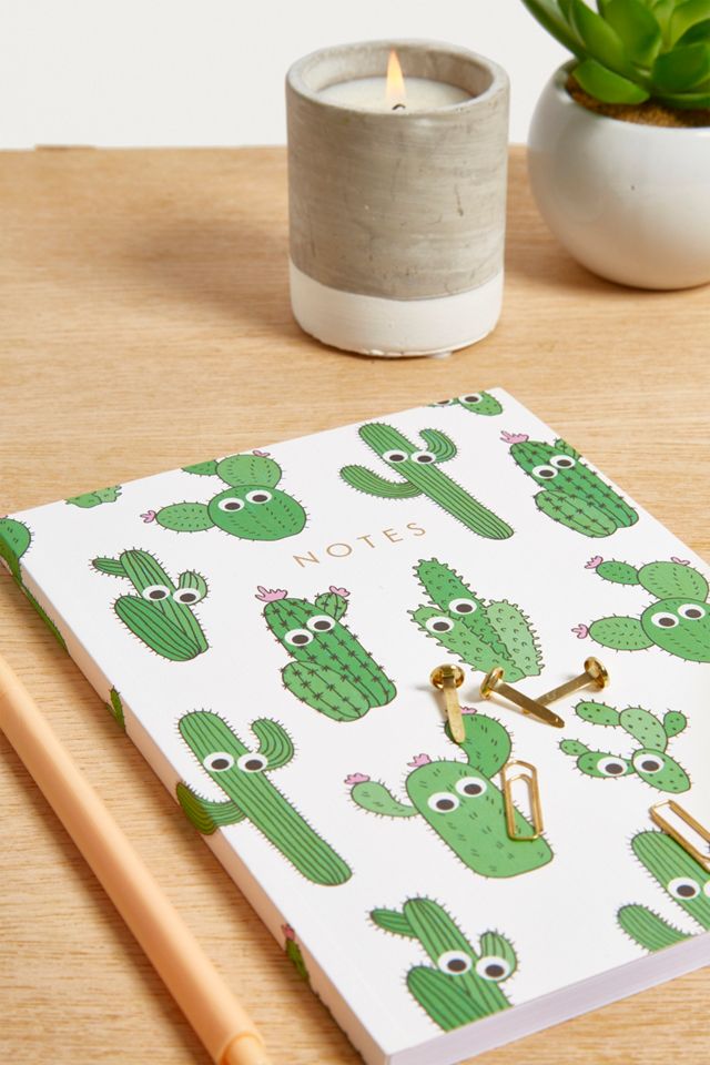 Central 23 Cactus Notebook | Urban Outfitters UK
