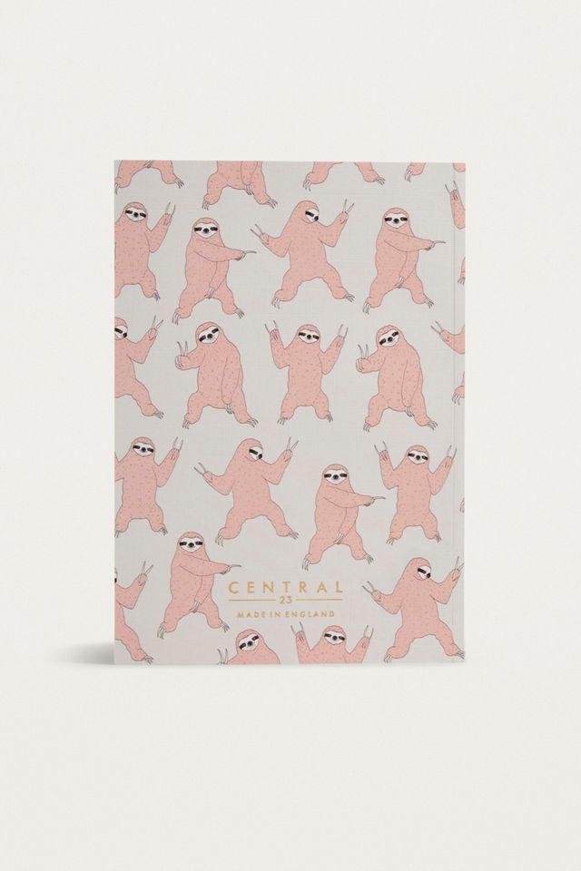 Central 23 Dancing Sloth Notebook | Urban Outfitters UK