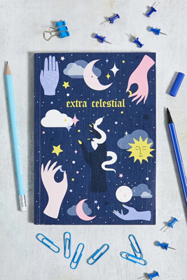 Extra Celestial Notebook | Urban Outfitters UK